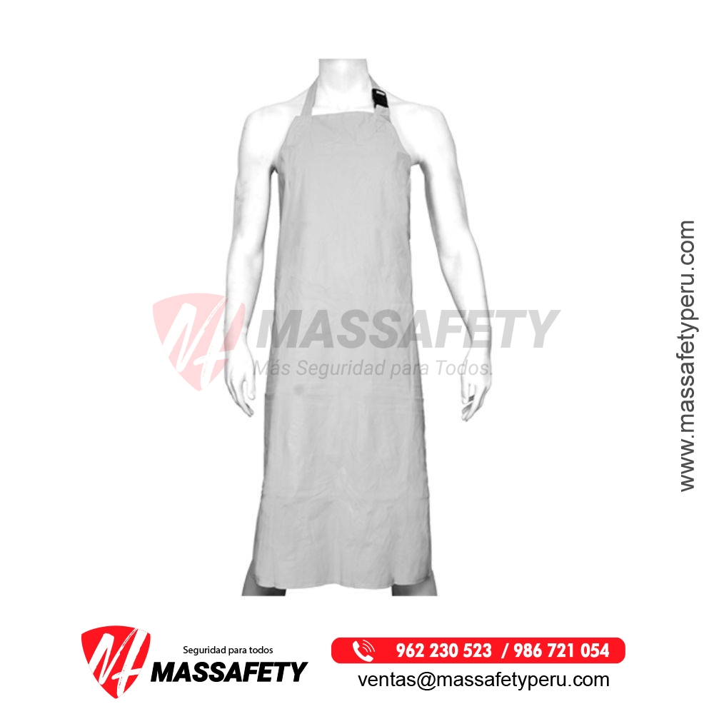 Mandil de pvc blanco Steelpro » Precio por Mayor » Massafety